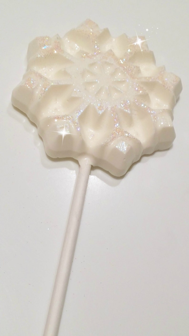 Chocolate SNOWFLAKE Lollipops - Etsy