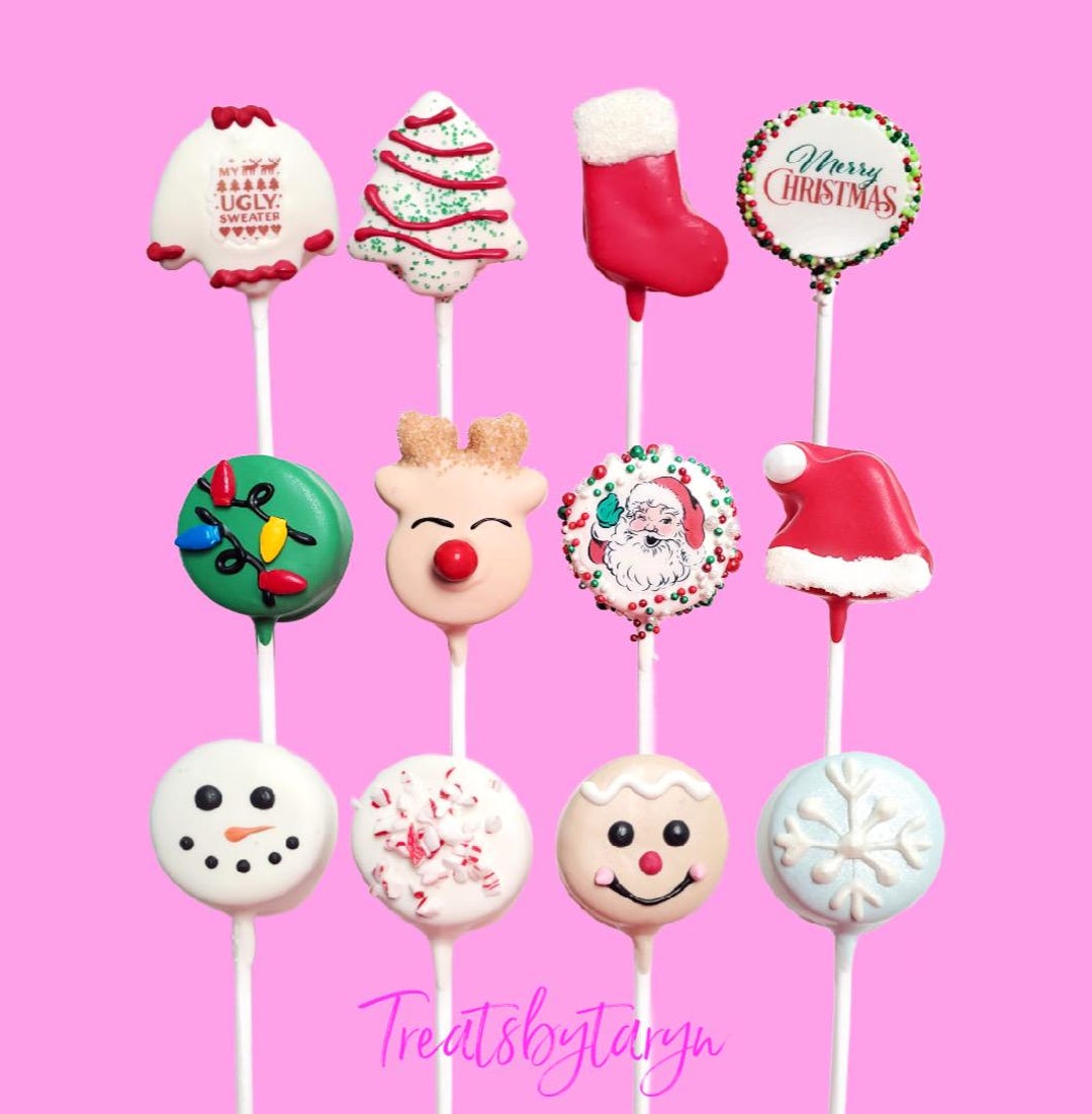 Christmas Cake Pops Variety Set: Stocking Stuffer Treats - Etsy