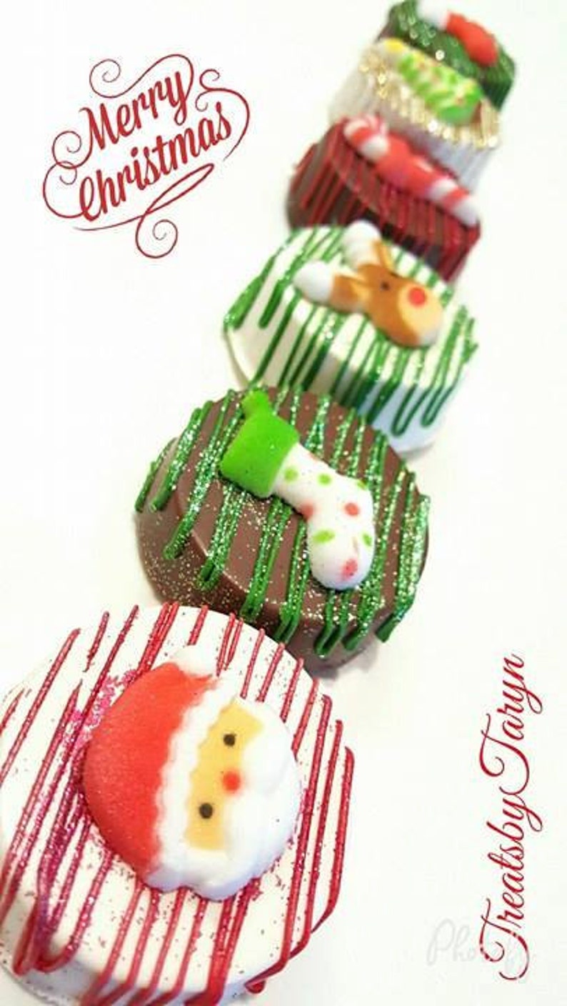 Christmas Chocolate Covered Oreo Gift Set. Christmas Oreos. - Etsy