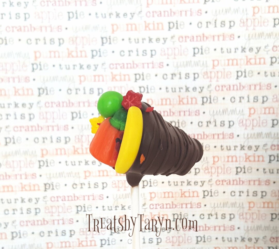 Cornucopia Cake Pops: Gourmet Fall Thanksgiving Treats (12) - Etsy
