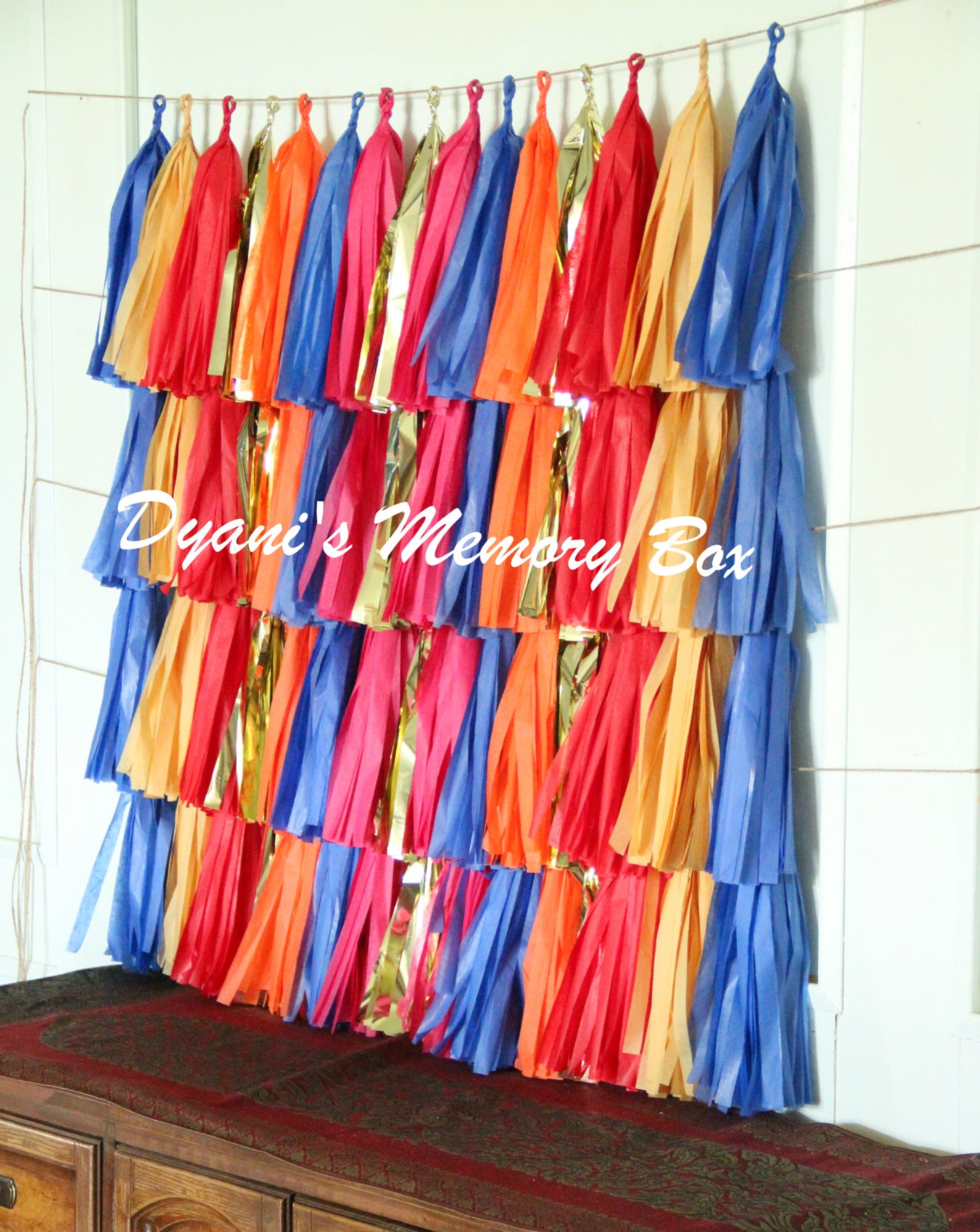 Bollywood Handmade Tissue Tassel Backdrop / Wedding Backdrop / | Etsy