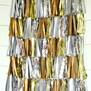 Gold and Silver Tassels Backdrop / Gold and Silver Tassel Garland ...