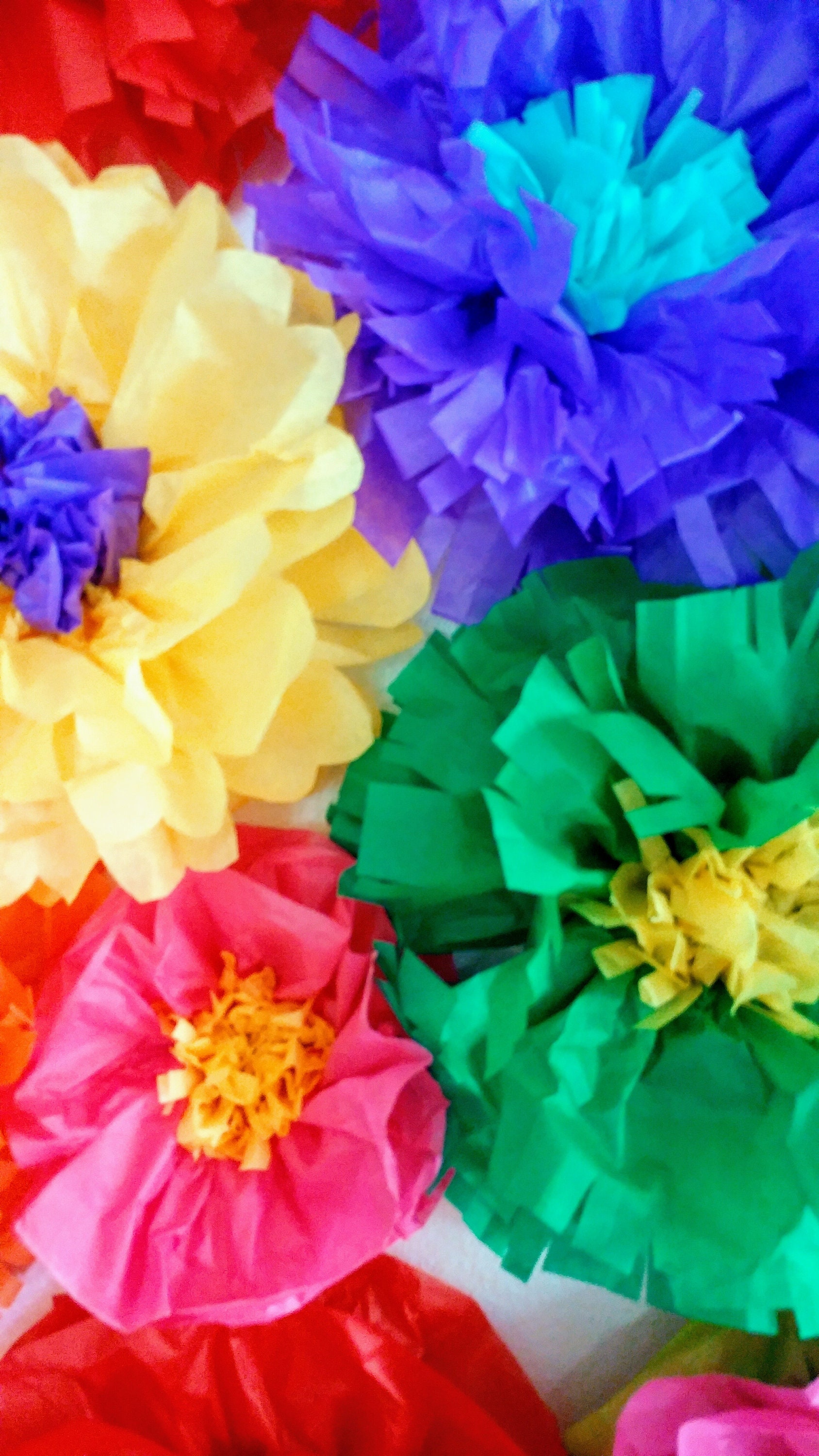 FIESTA Tissue Paper Flowers Backdrop/ Encanto Party/ Coco | Etsy