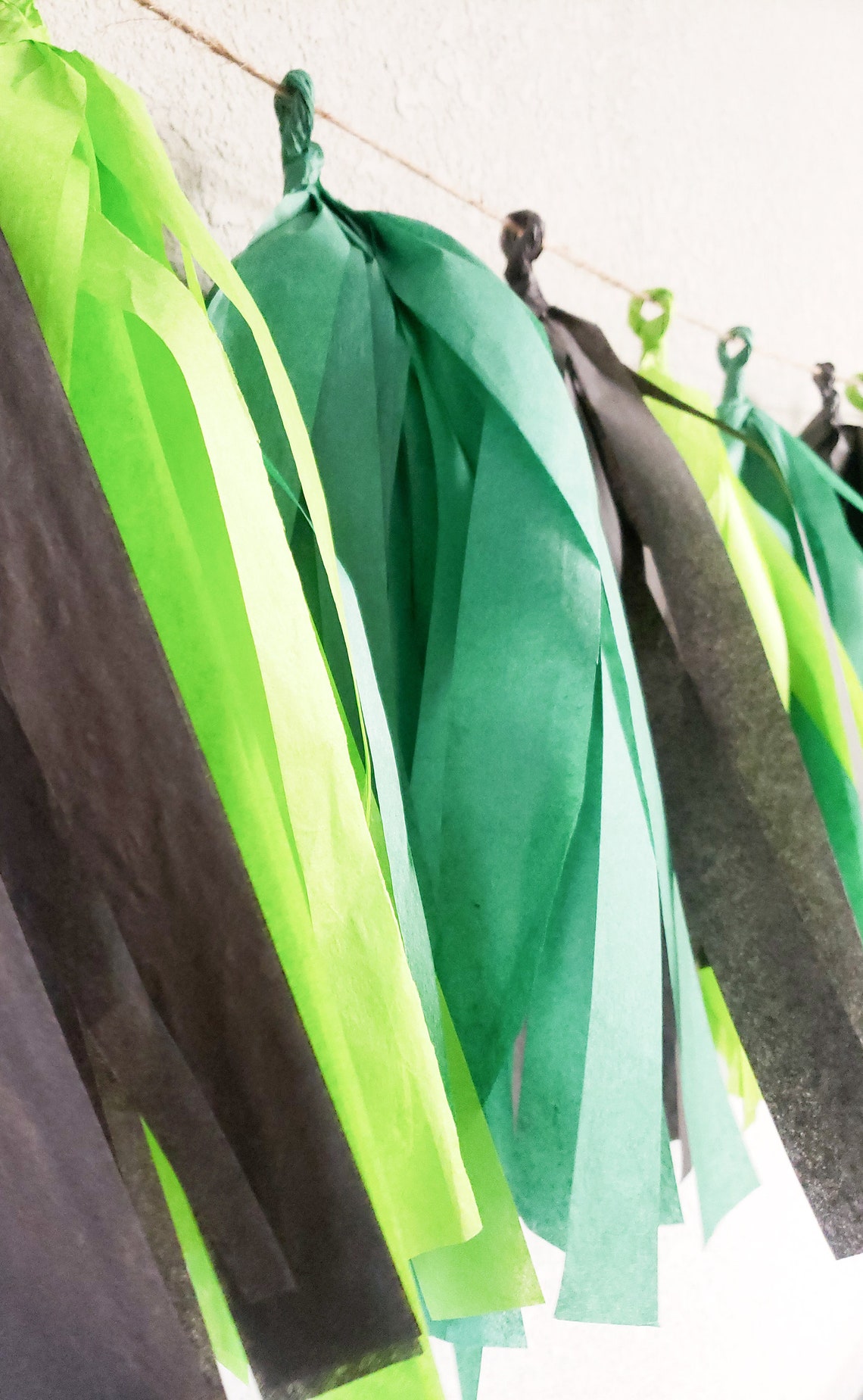 Minecraft Inspired Handmade Tissue Tassel Garland / Tassel - Etsy