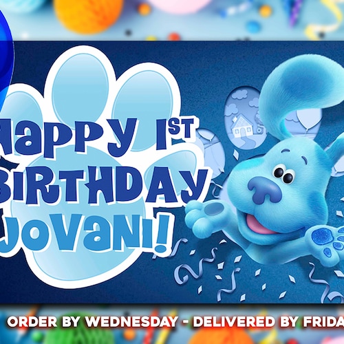 Blue's Clues Birthday Banner Blue's Clues TV Show - Etsy