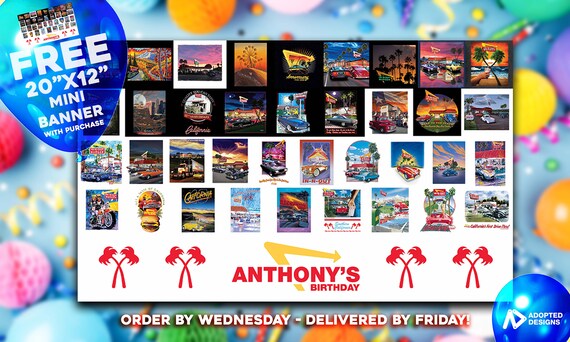 IN-N-OUT Birthday Banner In-n-out Fast Food Banner 5 | Etsy