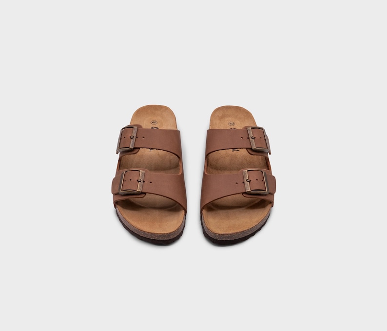Cork Sandals, Women Slide, Summer Sandals, Handmade, Original Footbed ...