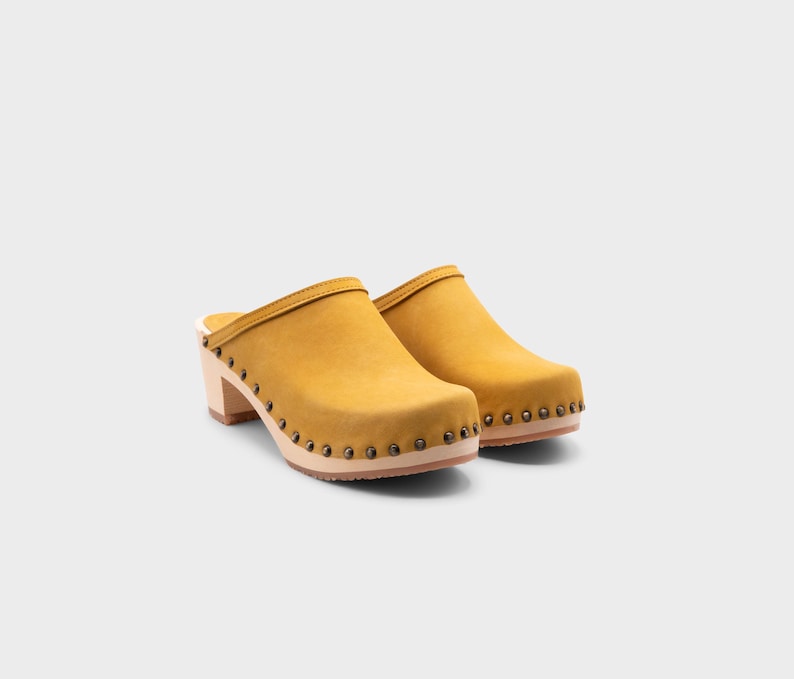 Clog Mules, Women Clogs, Wooden Clogs, High Heel Mules, Handmade ...
