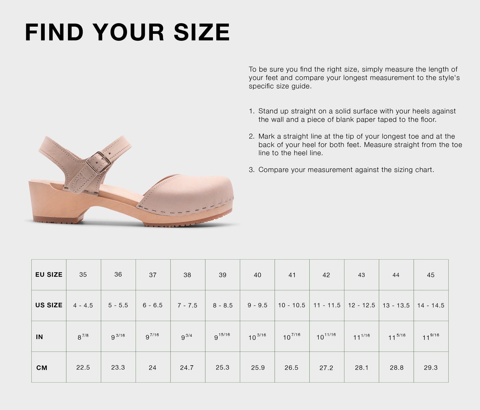 Wooden Sandals, Women Slide, Closed Toe Heel, Leather Clogs, Handmade ...