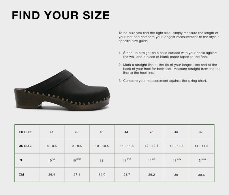Mens Clogs, Clog Mules, Wooden Clogs, Men Leather Mules, Handmade ...