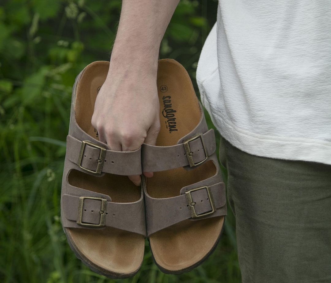 Cork Sandals, Women Slide, Summer Sandals, Handmade, Original Footbed ...