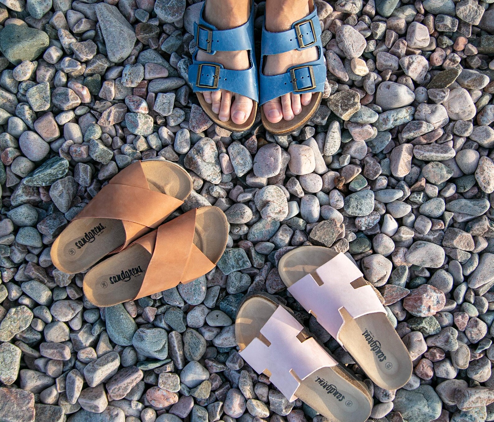 Cork Sandals, Women Slide, Summer Sandals, Handmade, Original Footbed ...