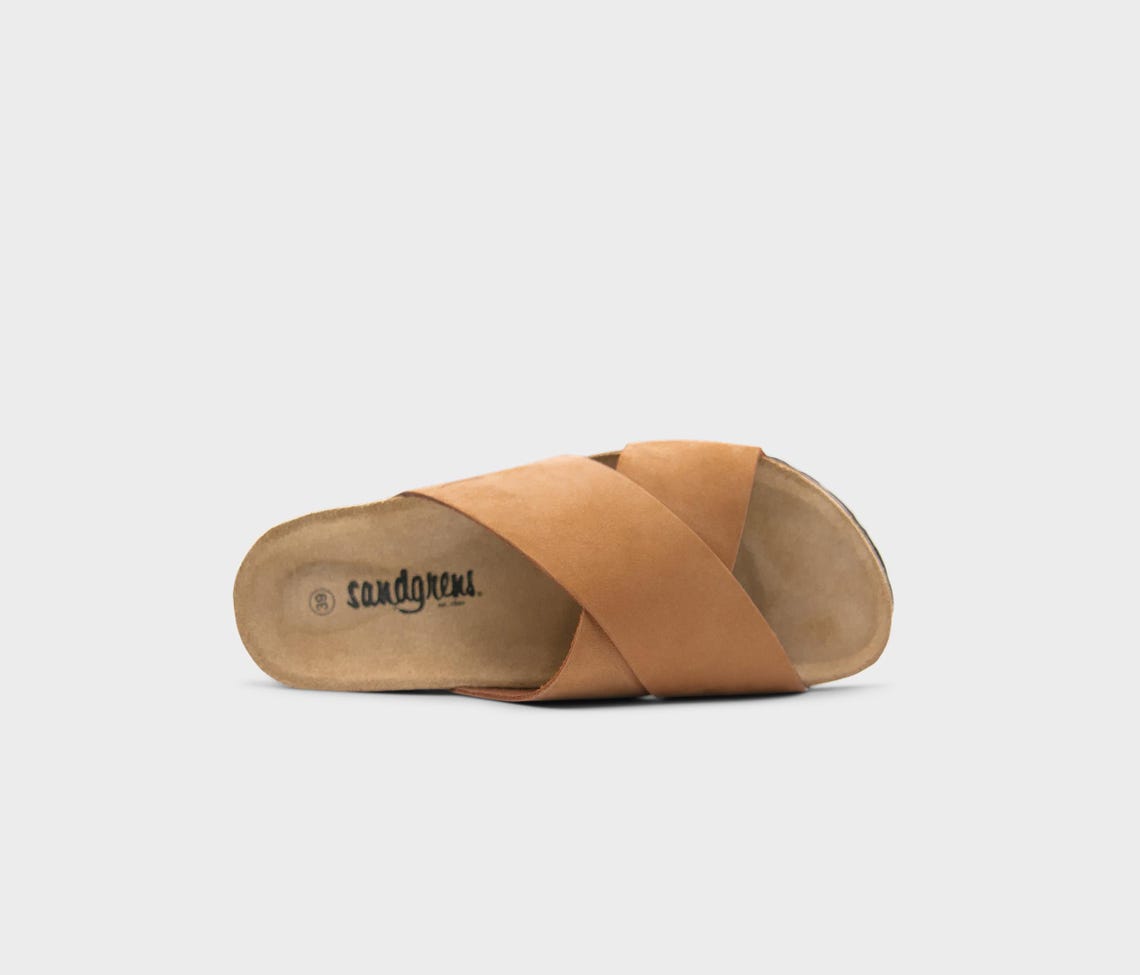 Cork Sandals, Women Slide, Summer Sandals, Handmade, Original Footbed ...