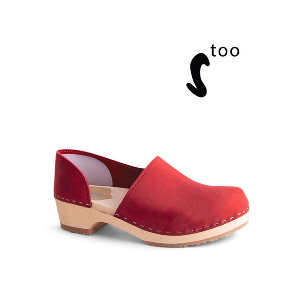 Red Clogs - Etsy