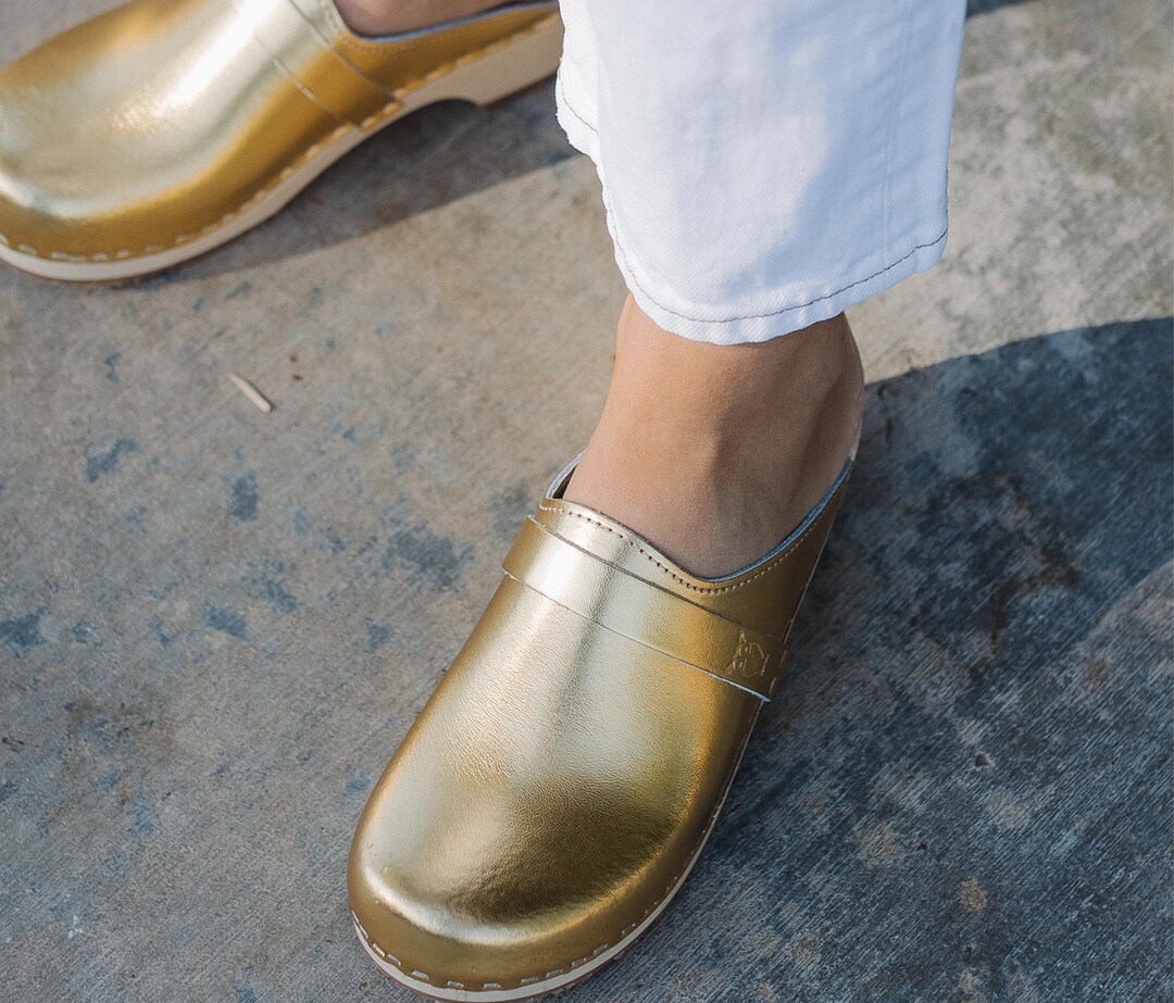 Clog Mules, Women Clogs, Wooden Clogs, Low Heel, Handmade, Sandgrens ...
