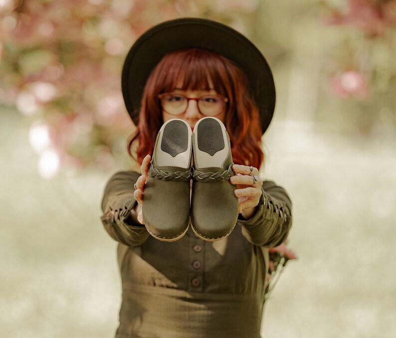 Womens Clogs, Clog Mules, Wooden Clogs, Low Heels, Handmade, Sandgrens ...