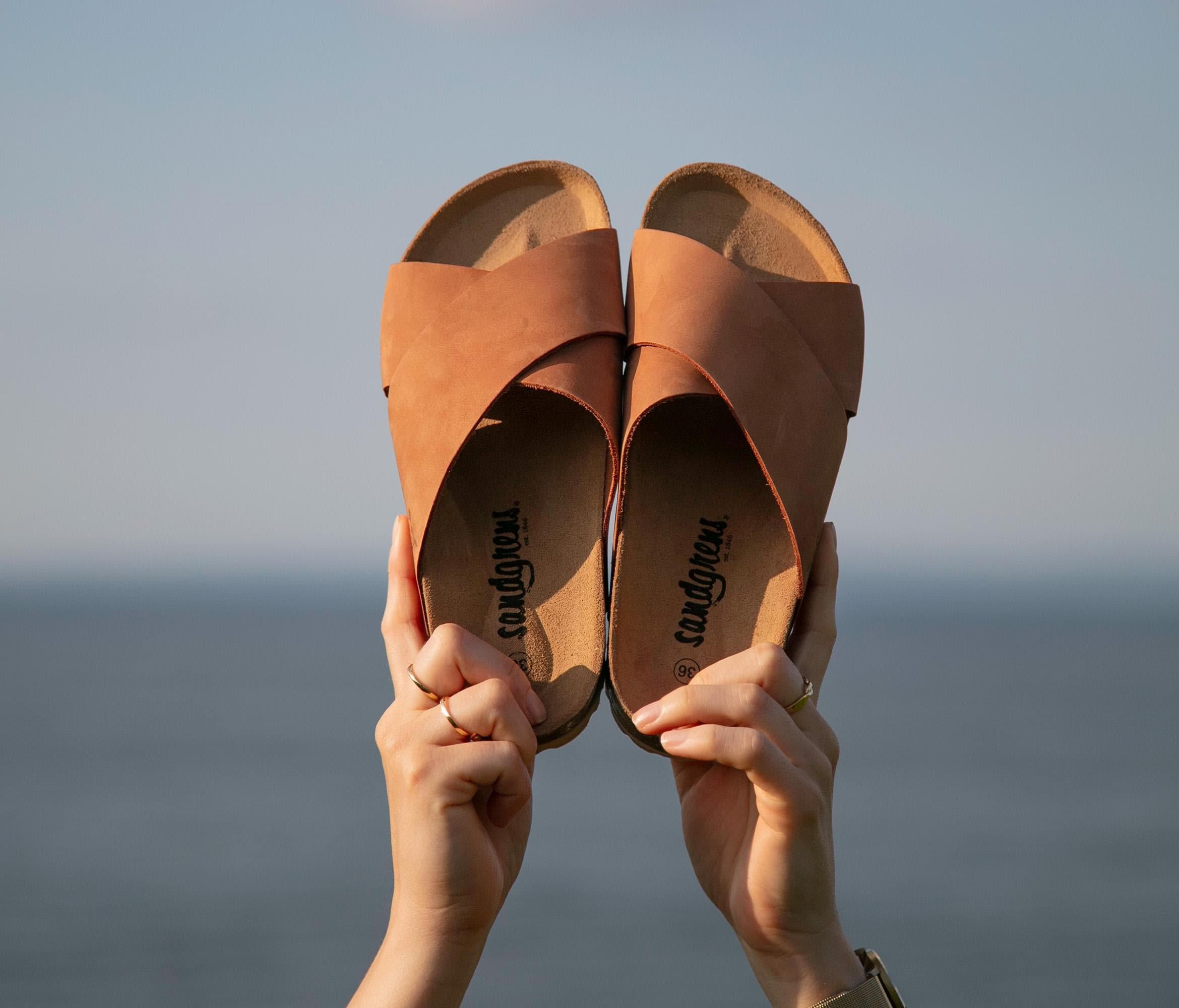 Cork Sandals, Women Slide, Summer Sandals, Handmade, Original Footbed ...