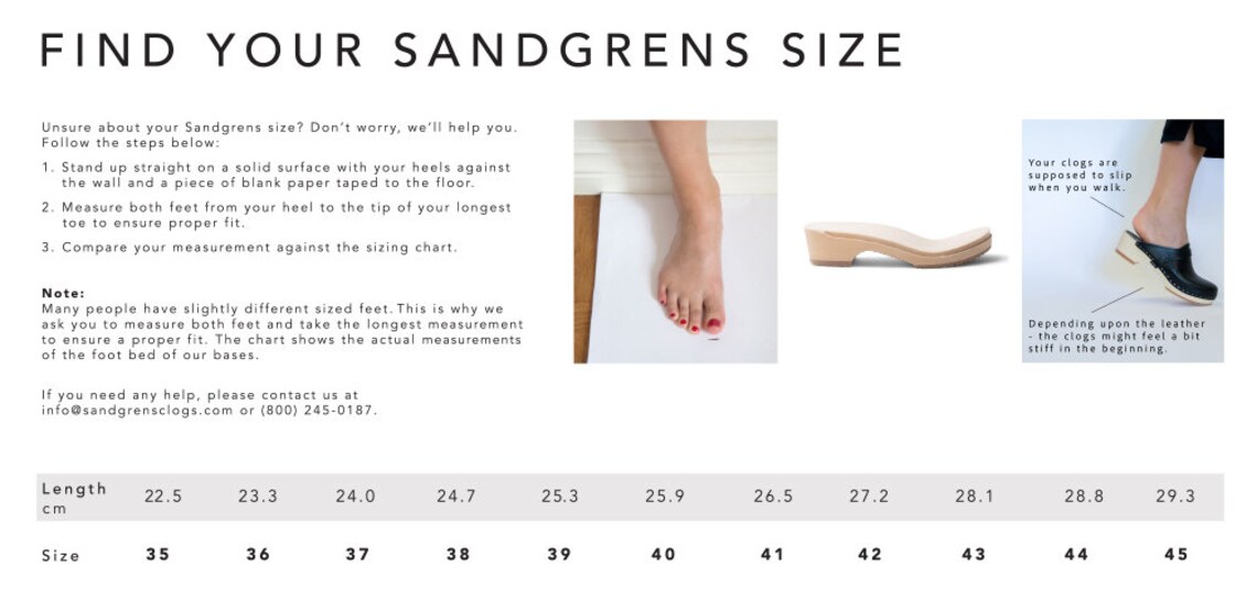 Swedish Wooden Clogs for Women / Sandgrens Clogs / Tokyo Mules | Etsy ...