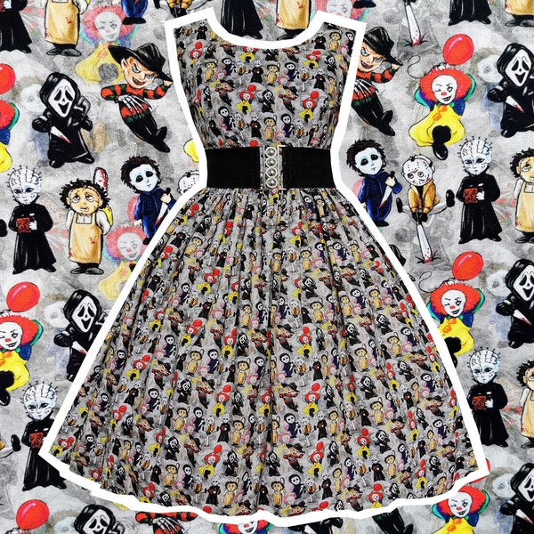 Horror Movie Dress - Etsy