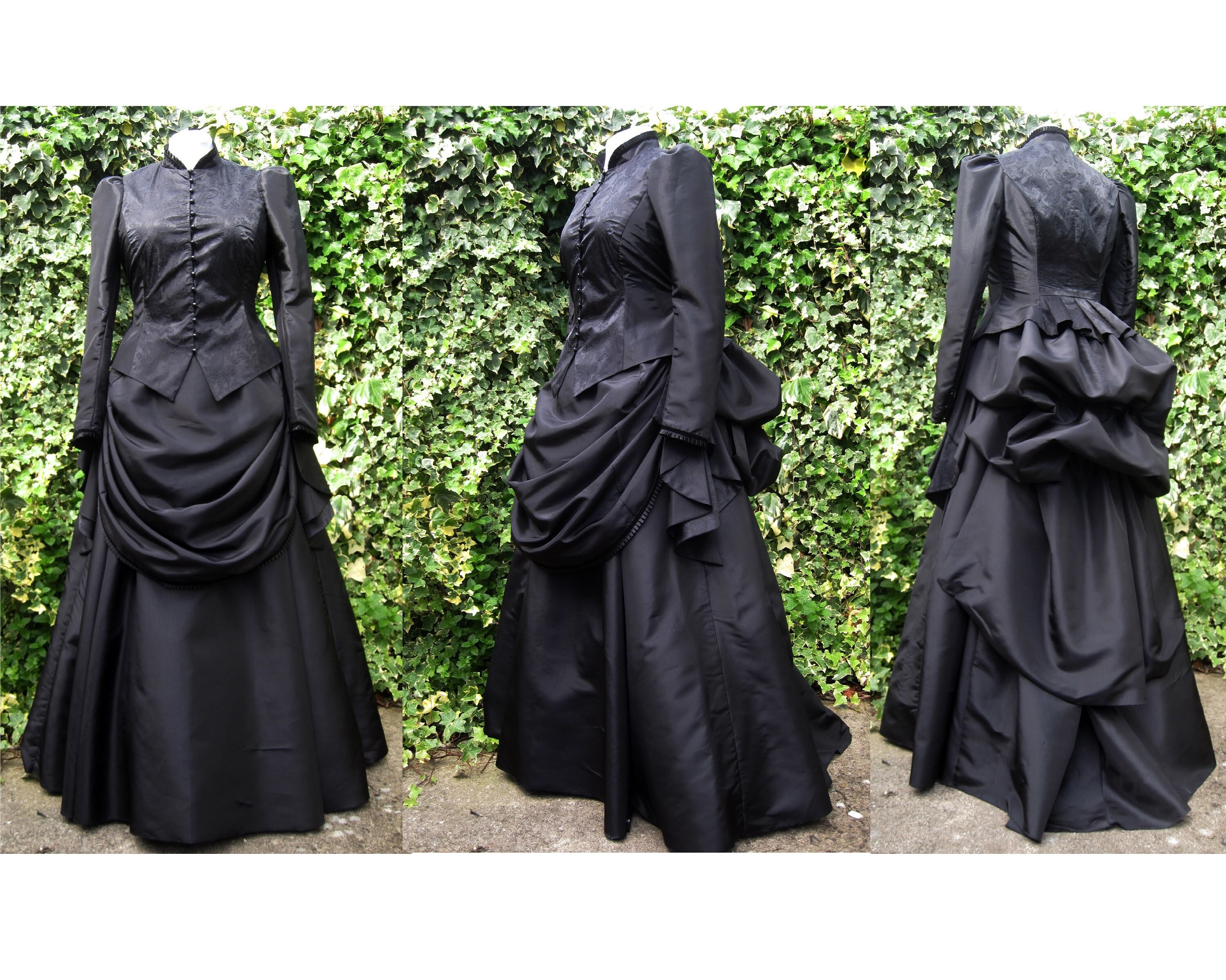Victorian Funeral Dress Costume - Penny Dreadful, Madame Vastra, Woman ...