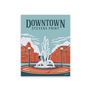 Downtown Stevens Point Art Print - Etsy