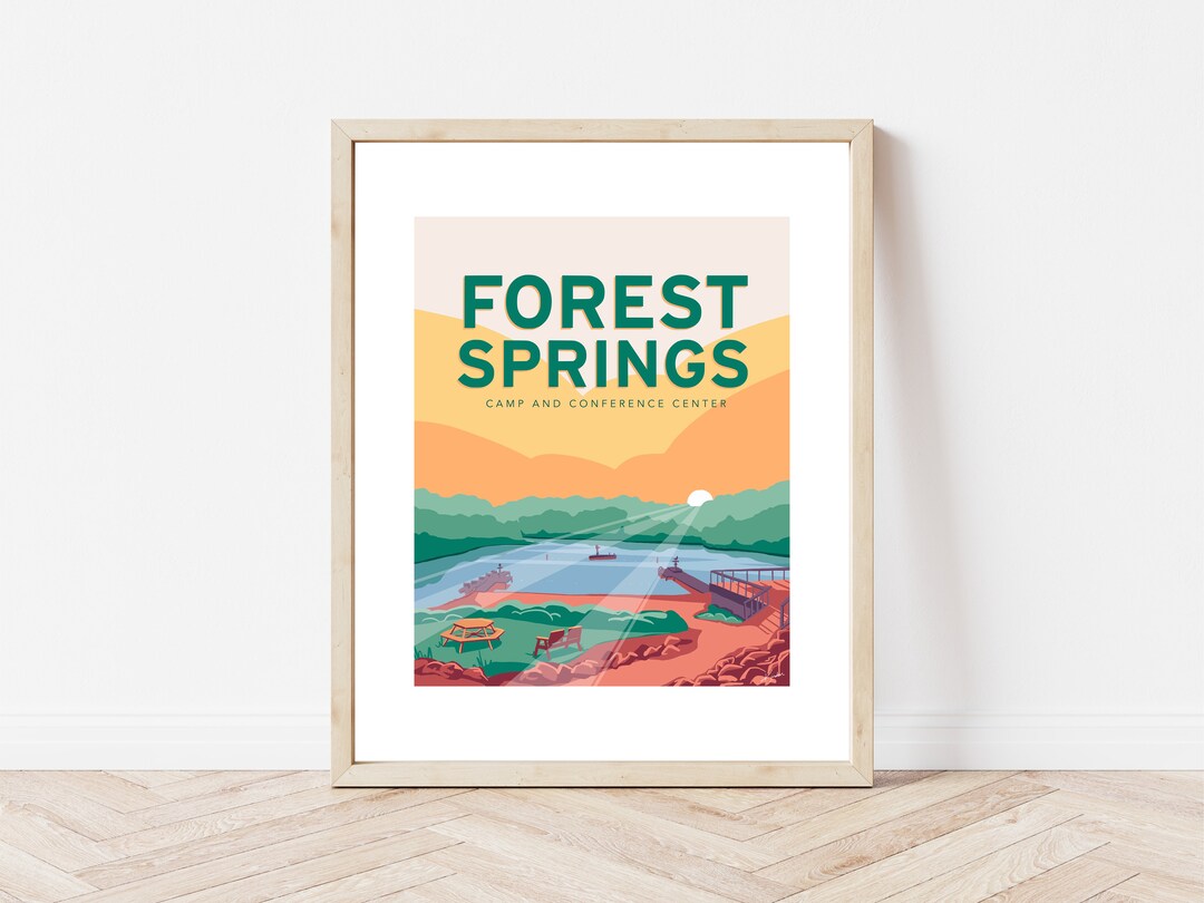 Forest Springs Camp Forest Springs Wisconsin Nature Art Print - Etsy