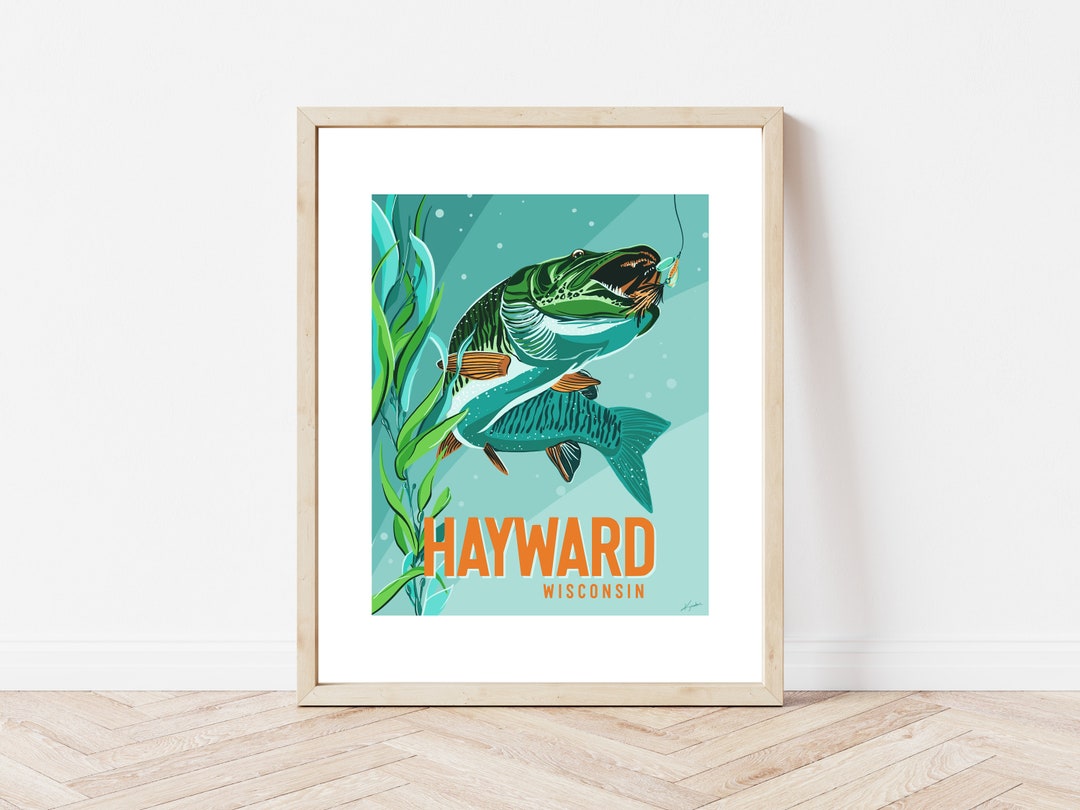 Hayward Wisconsin Musky Capital of the World Vintage Musky Spinner ...