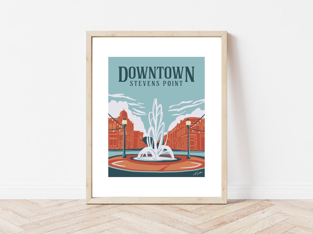 Downtown Stevens Point Art Print - Etsy