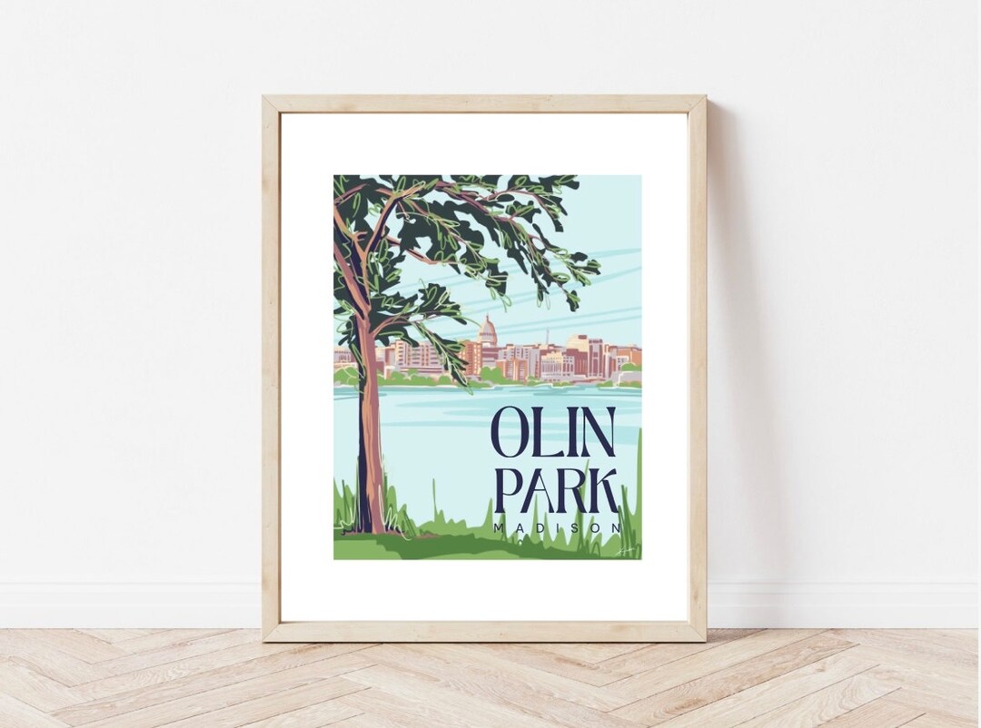 Madison WI Olin Park State Capitol Skyline up North Wisconsin Nature ...