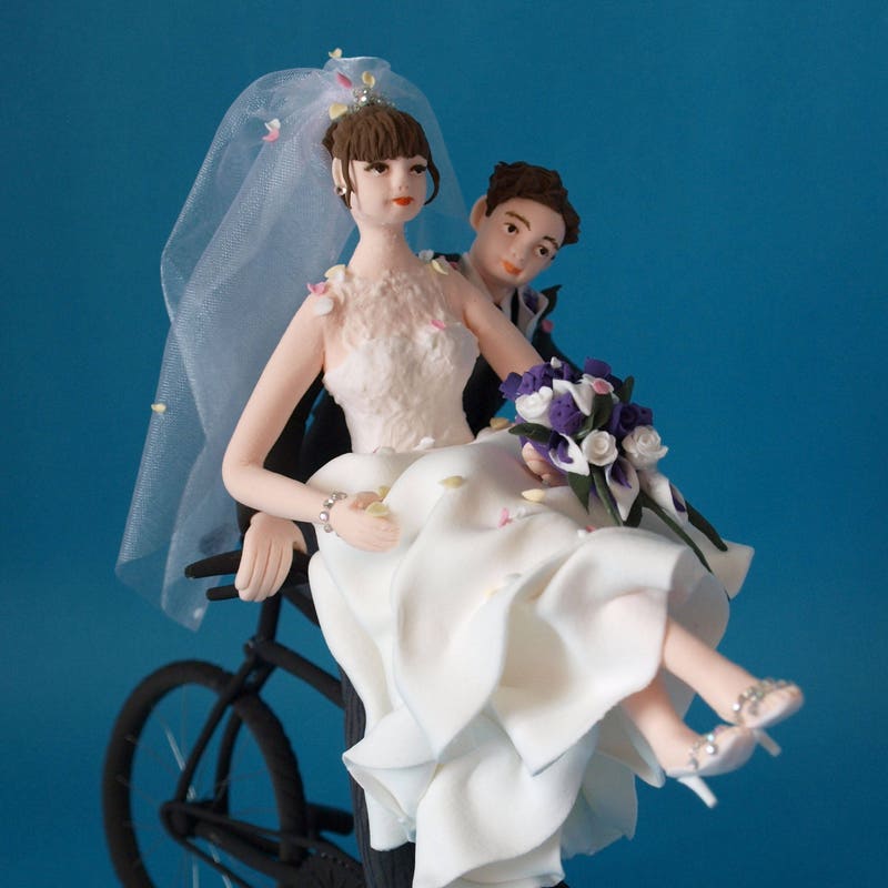Bicycle Wedding Cake Topper - Etsy