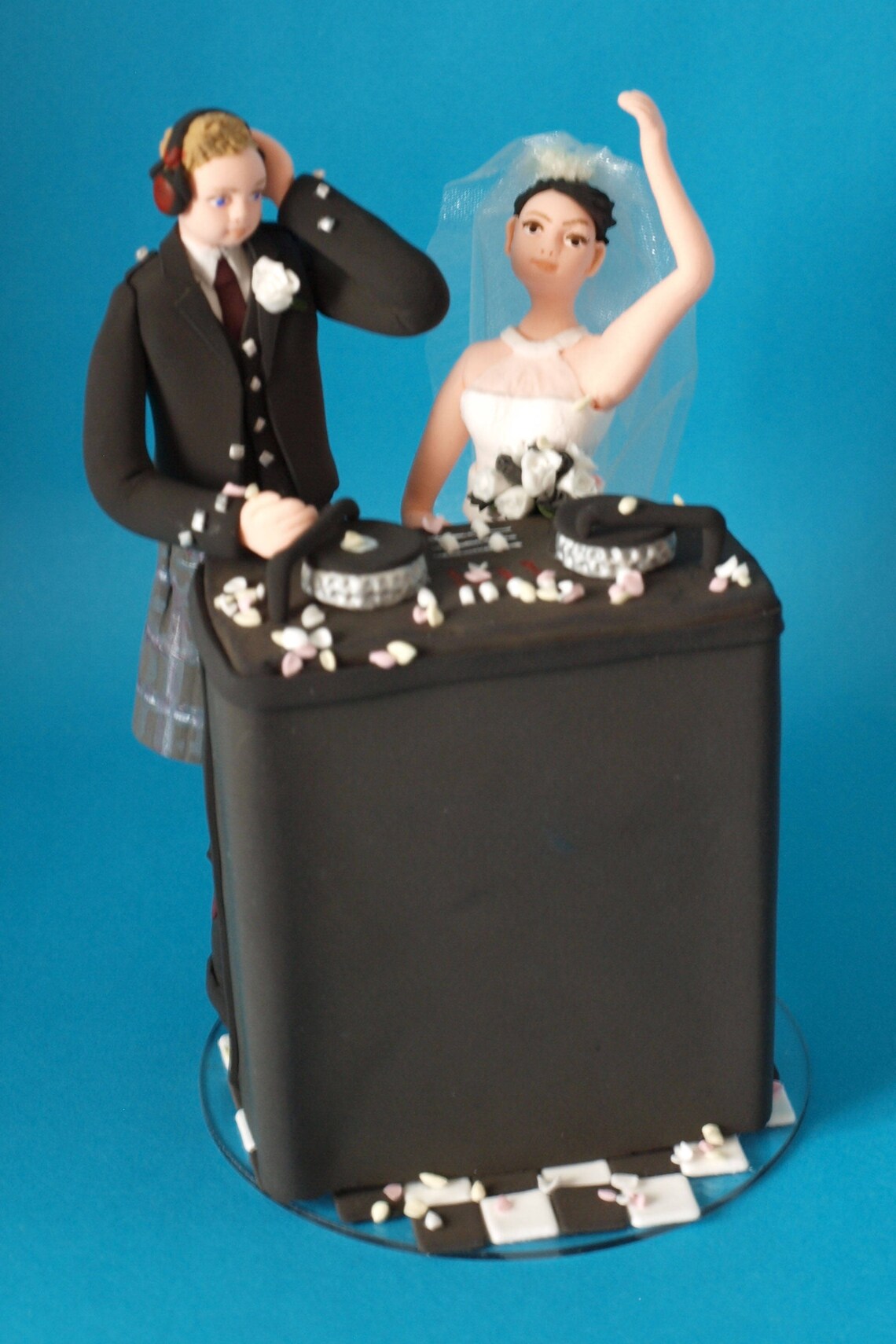 Personalised DJ Couple Wedding Cake Topper - Etsy
