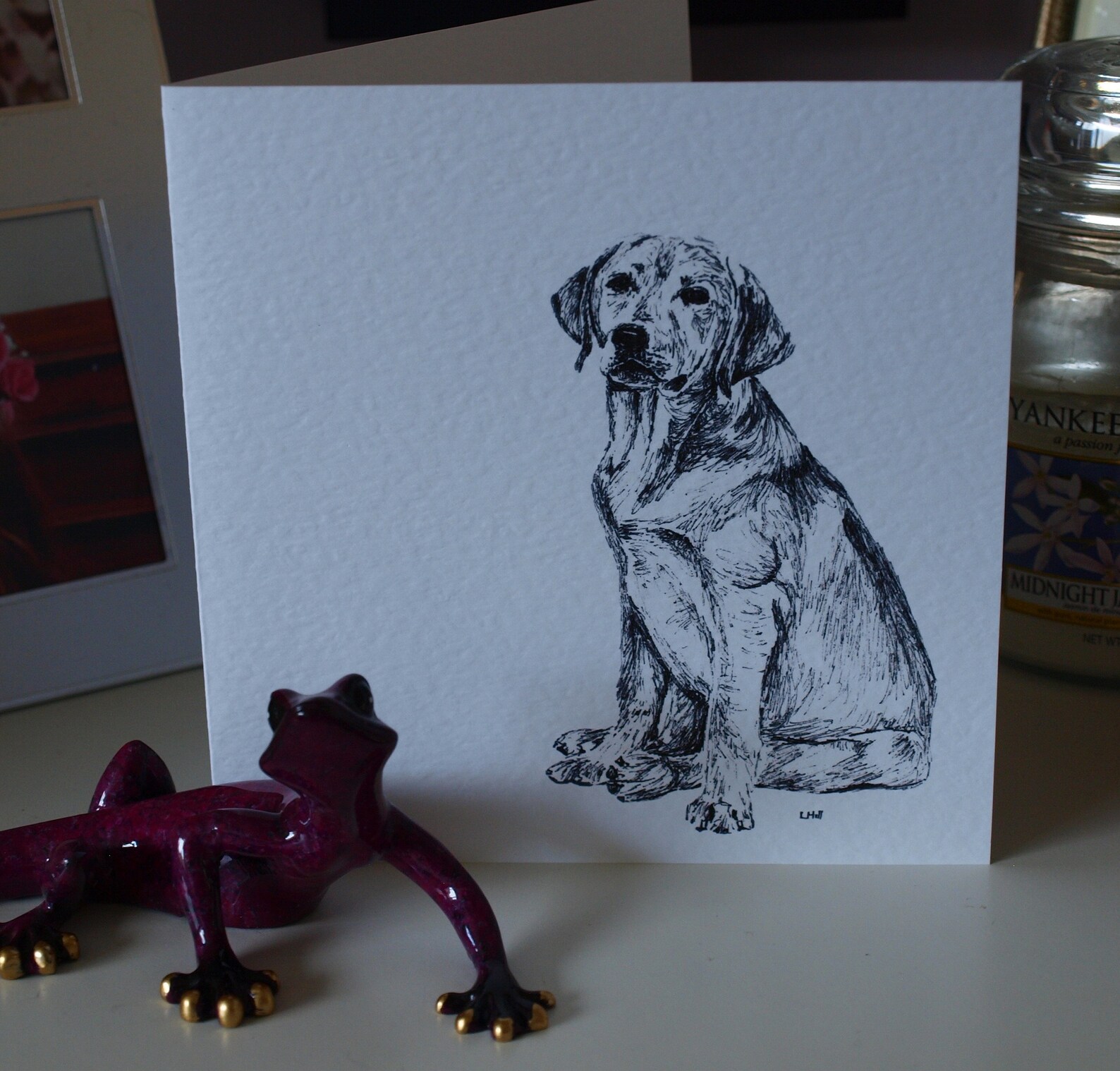 Labrador Retriever Dog Black and White Pen and Ink Prints - Etsy