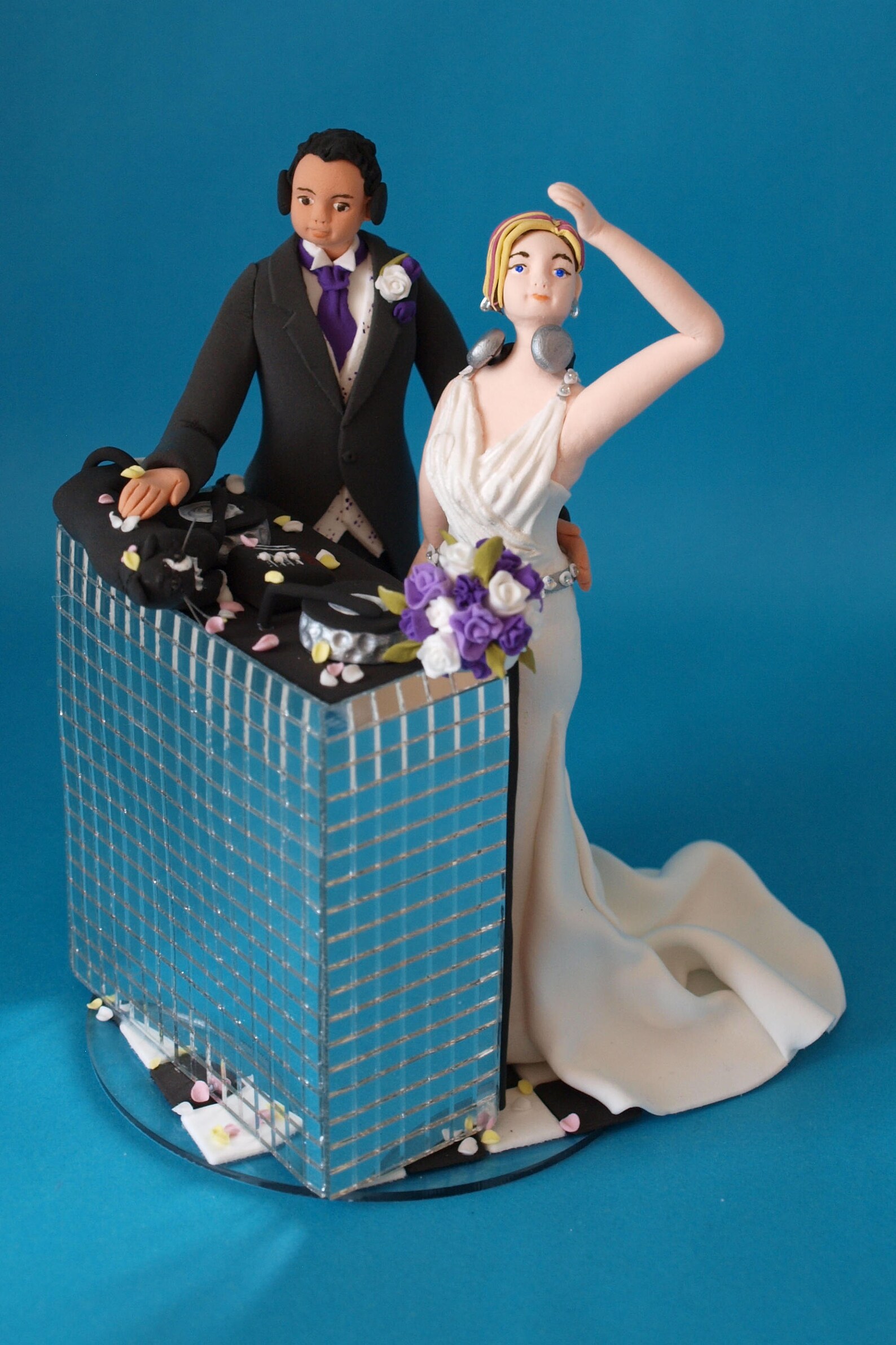Personalised DJ Couple Wedding Cake Topper - Etsy