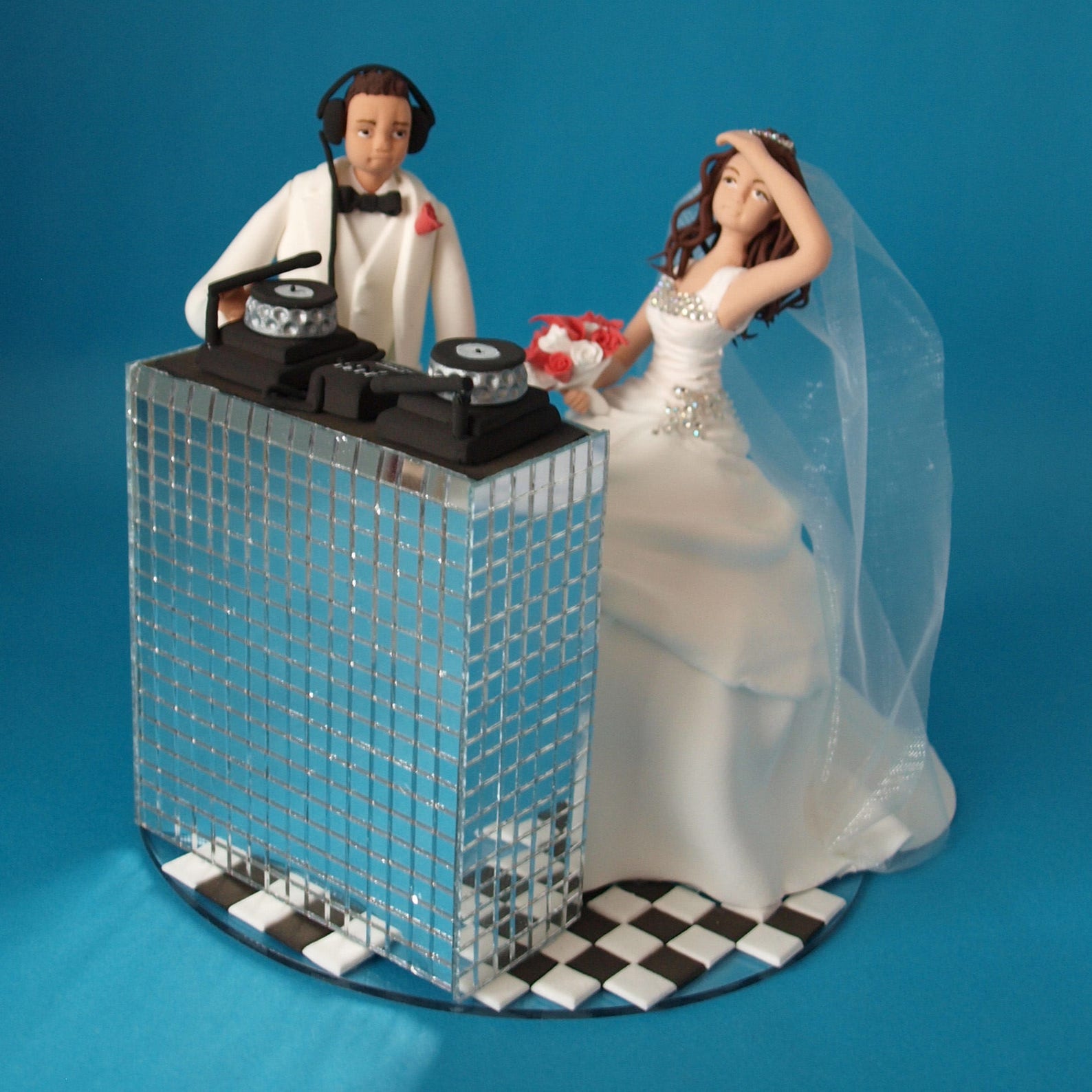 Personalised DJ Couple Wedding Cake Topper - Etsy