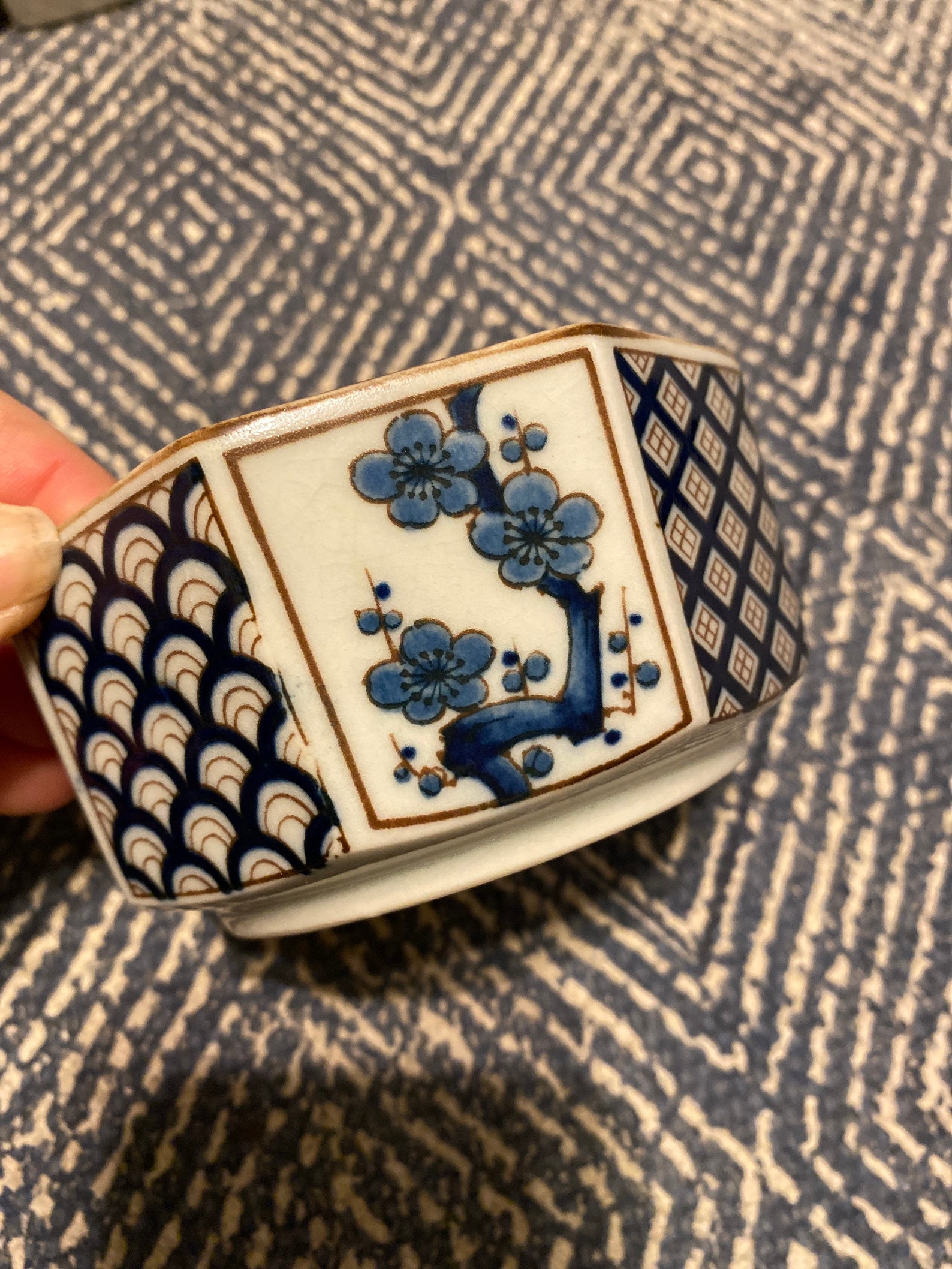 Woods Ware Ware English Maruta Japan Platter Other Blue and White Bowl ...