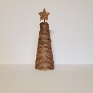 Jute Rope Cone Trees / Set of Three / Shelf Decor / Table Decor ...