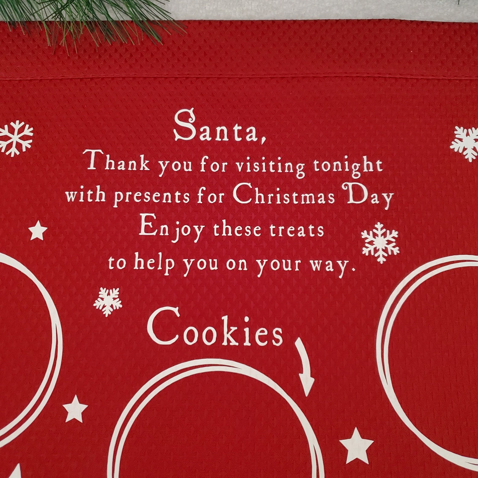 Santa Claus Snack Mat / Christmas Eve / Cookies / Milk / Tradition ...