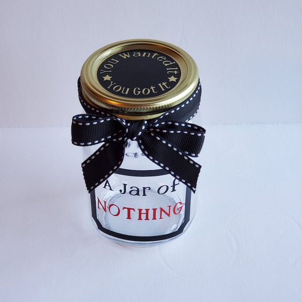Jar of Nothing - Etsy