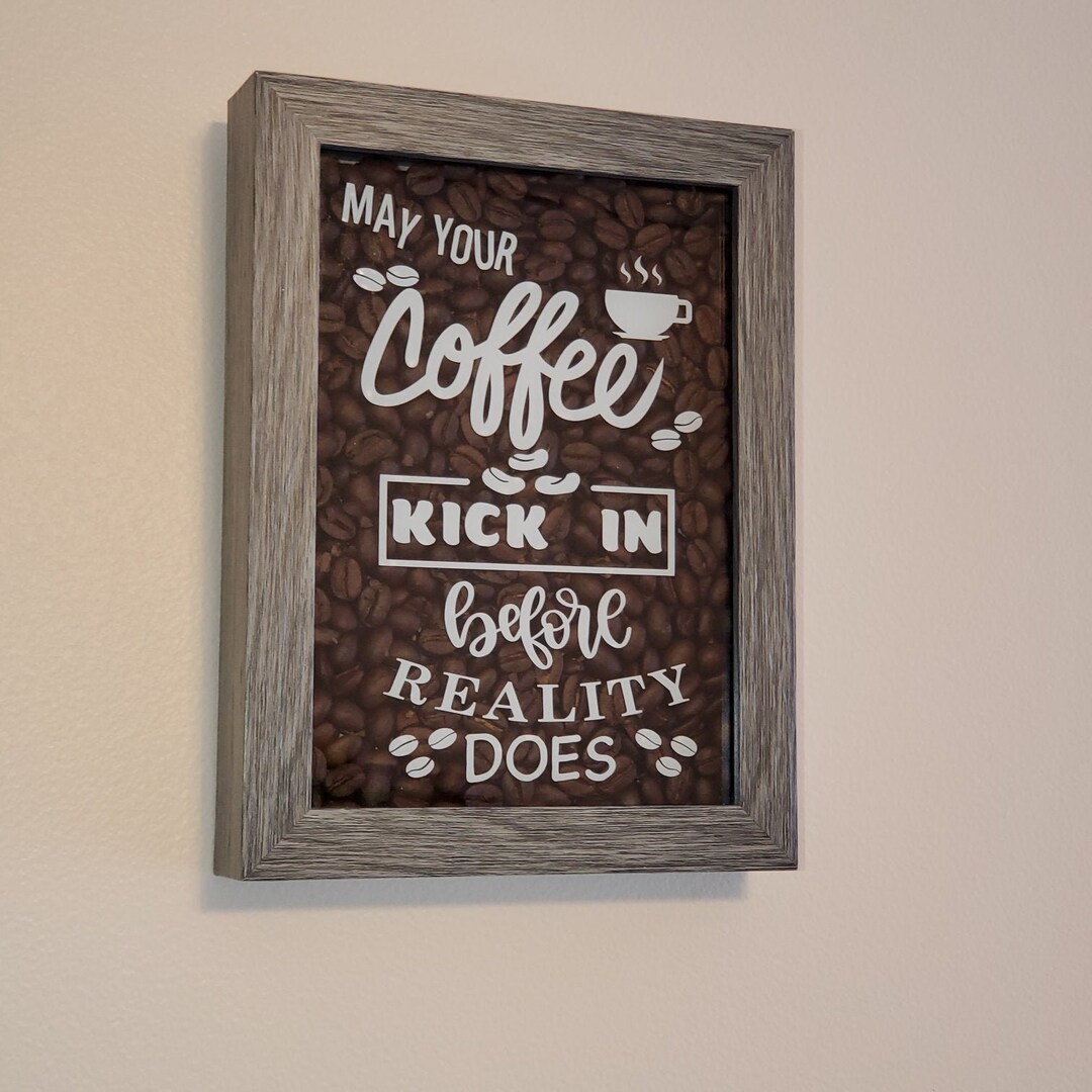 Coffee Reality Shadow Box / 5 X 7 / Shelf Decor / - Etsy