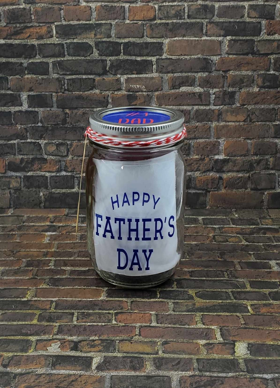 Happy Father's Day Jar / Fill Your Own Jar / Gift Giving / Pint Mason ...