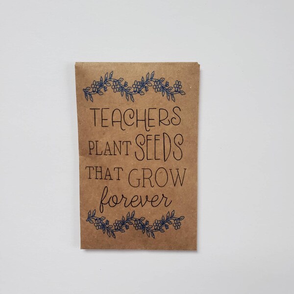 Kraft Seed Packets - Etsy