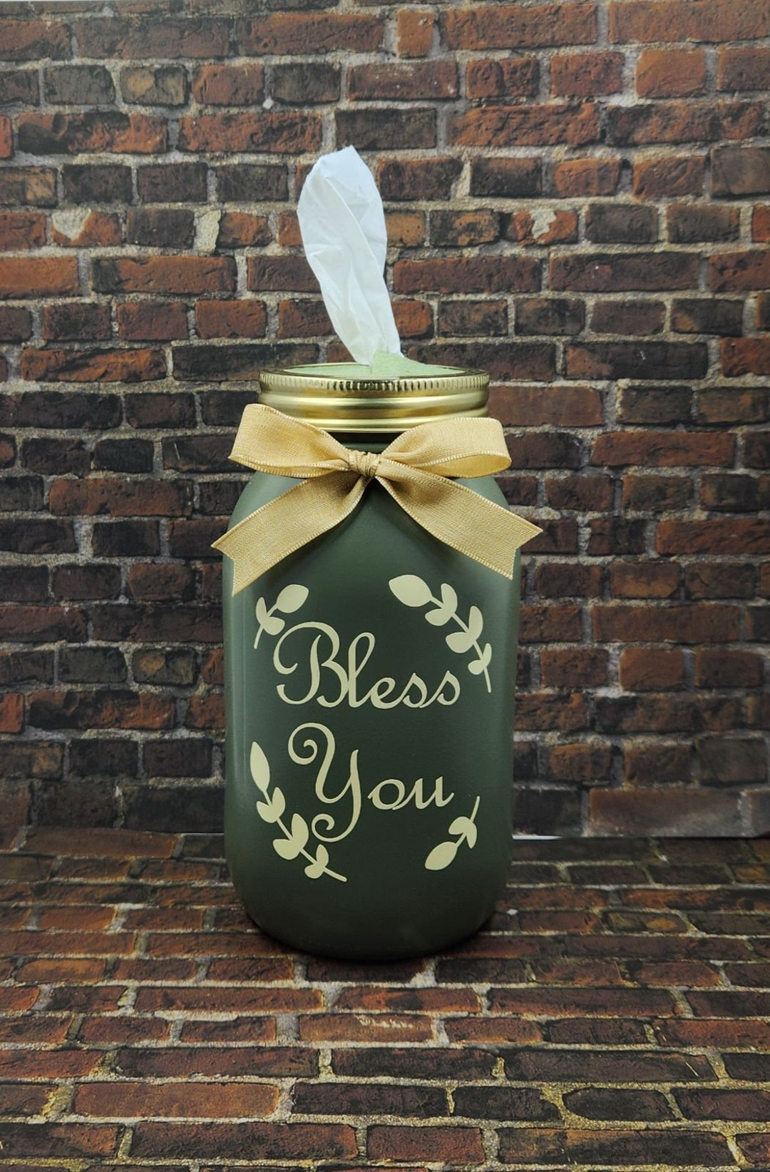 Bless You Mason Jar Tissue Holder / Dispenser / Home Decor / Bathroom ...