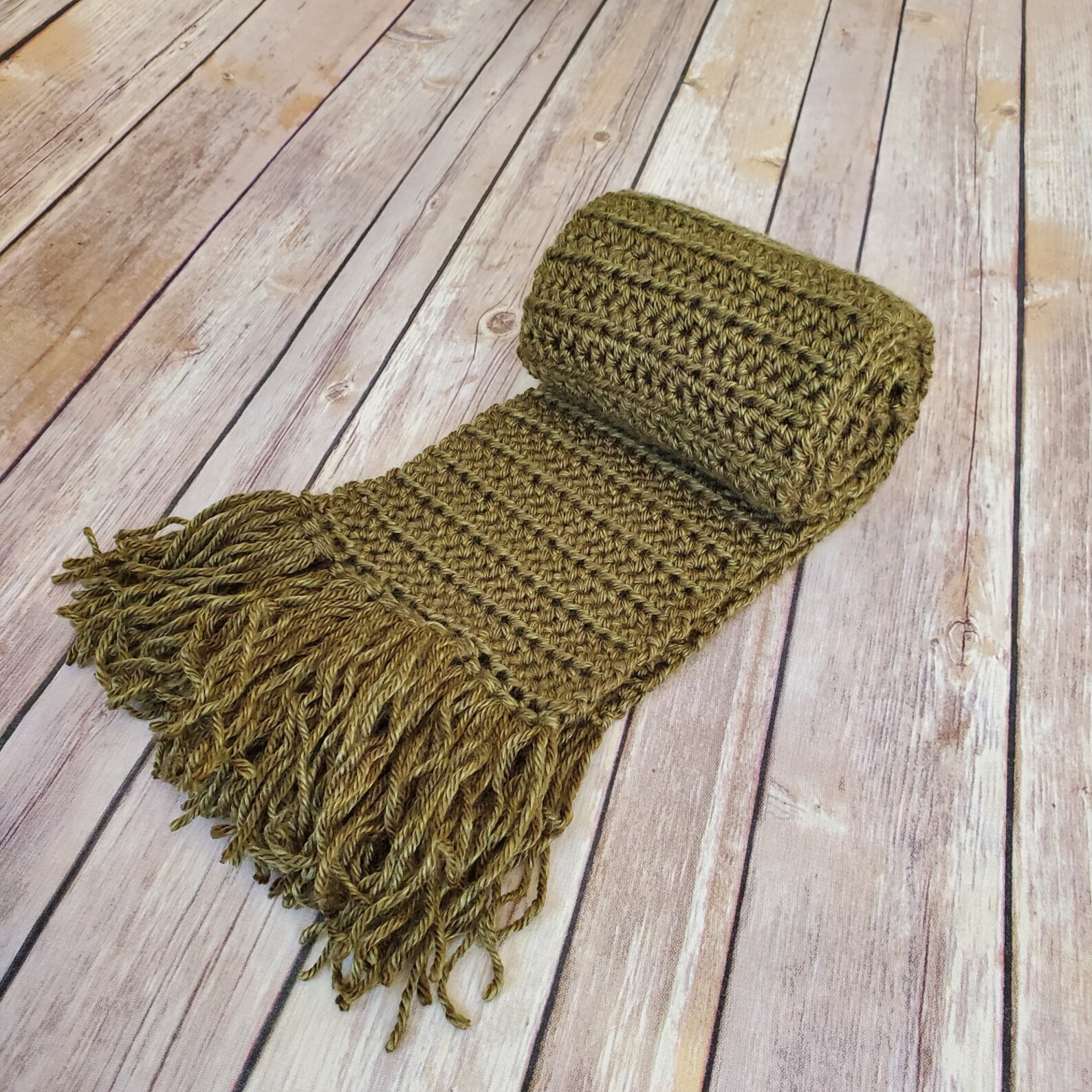 Hand Crochet Winter Scarf / Scarf / Lion Brand Yarn / Heartland ...