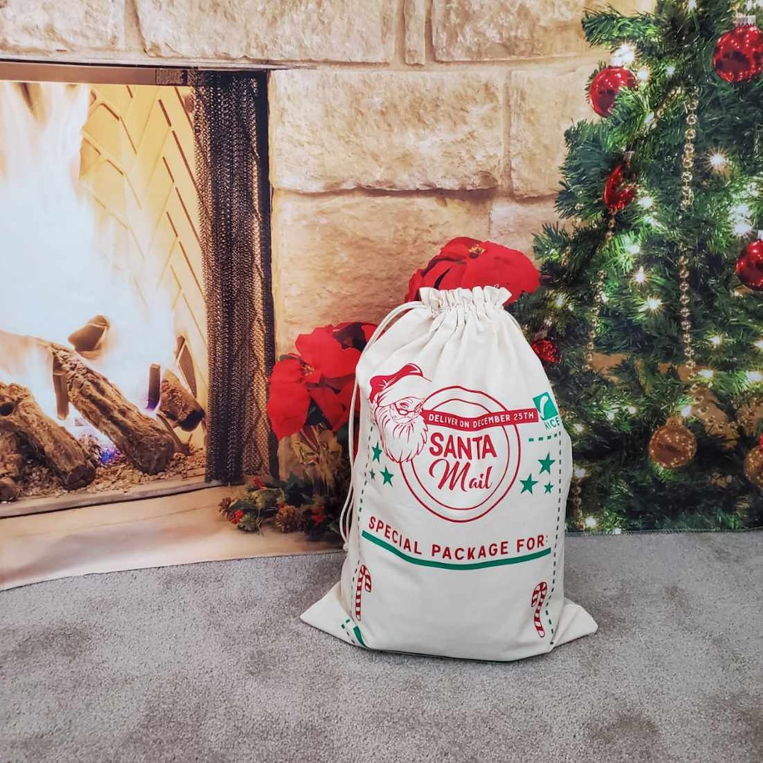 Personalized Santa Gift Sack / M 14 X 20 / Personalized Santa Sack ...