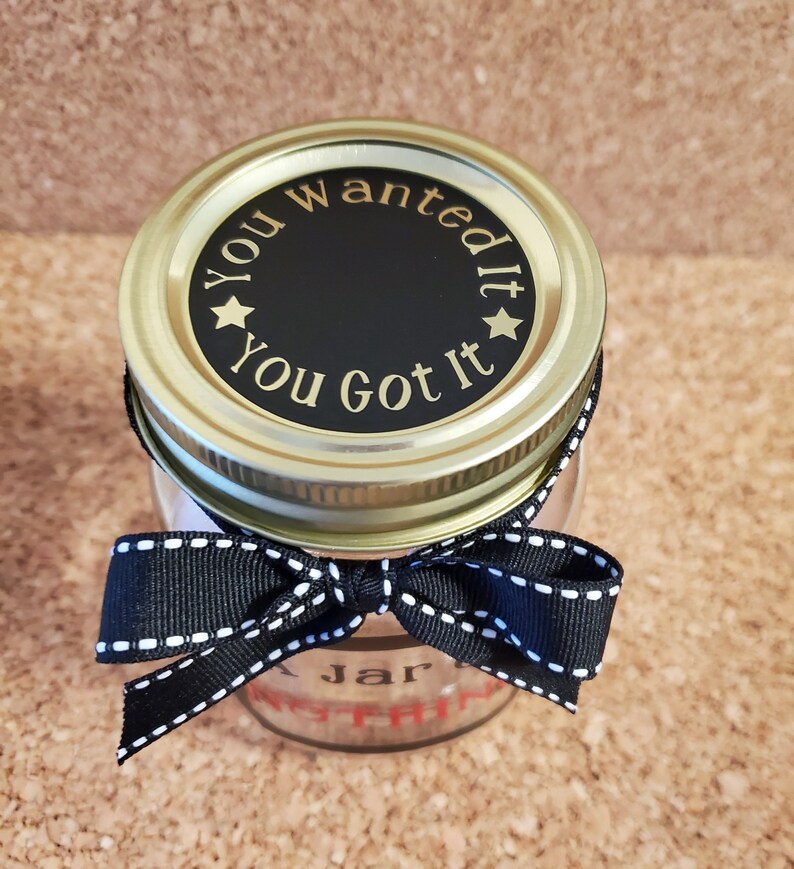 A Jar of Nothing / Handmade Bow / Cheeky / Gift Giving / Pint Size ...