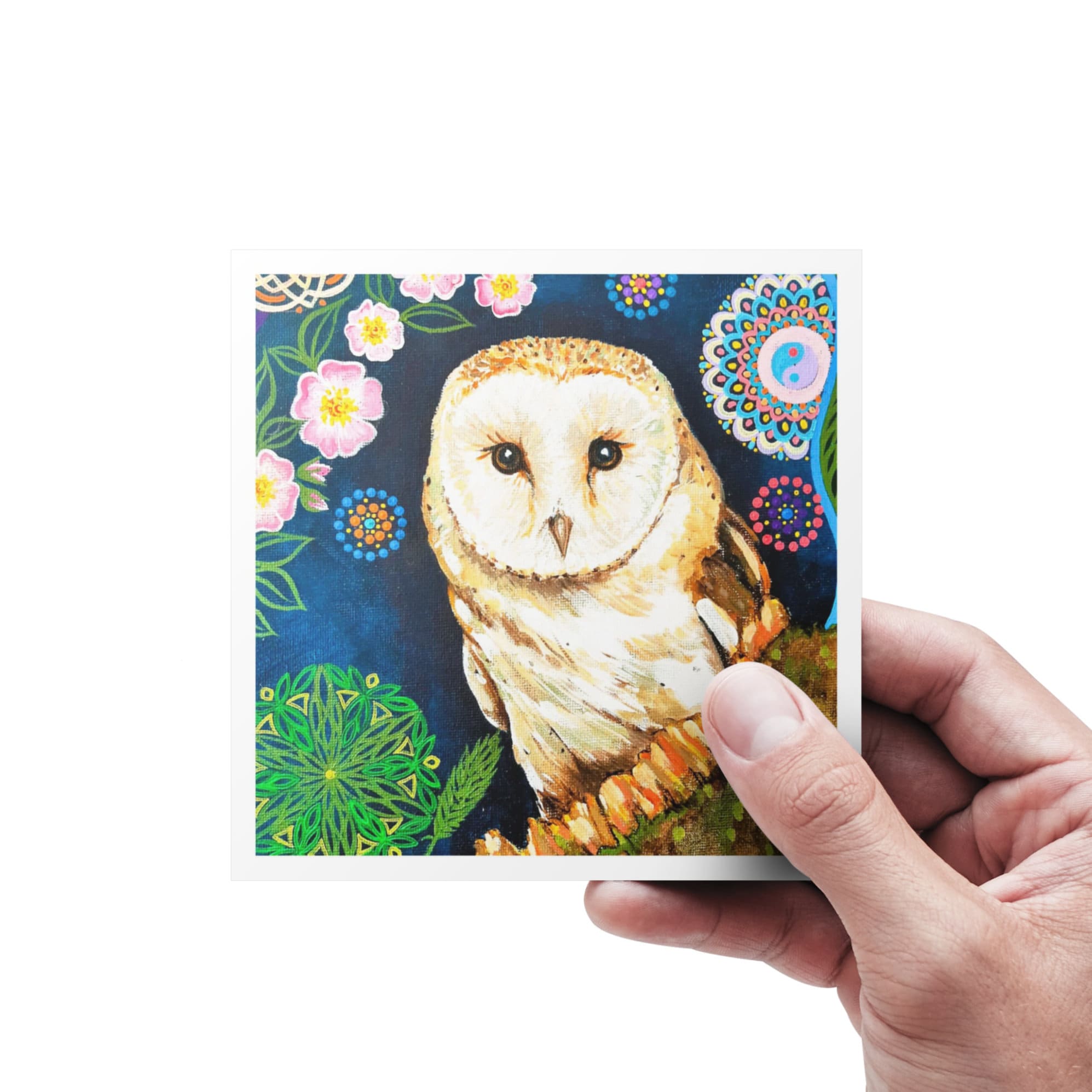 Barn Owl Card, Birthday, Thank You or Fathers Day Card, for Mum, Dad or ...