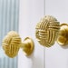 Unique Button Knobs Brass Gold Drawer Knobs Decorative Dresser Knobs Pulls Modern Kitchen ...