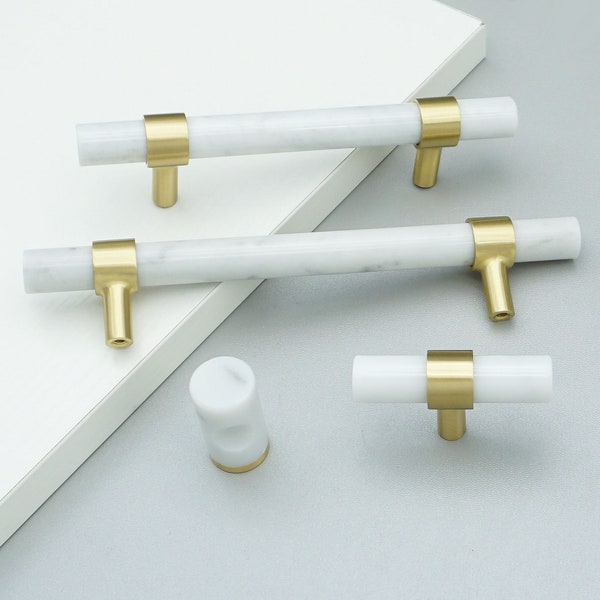 Marble Cabinet Pulls - Etsy