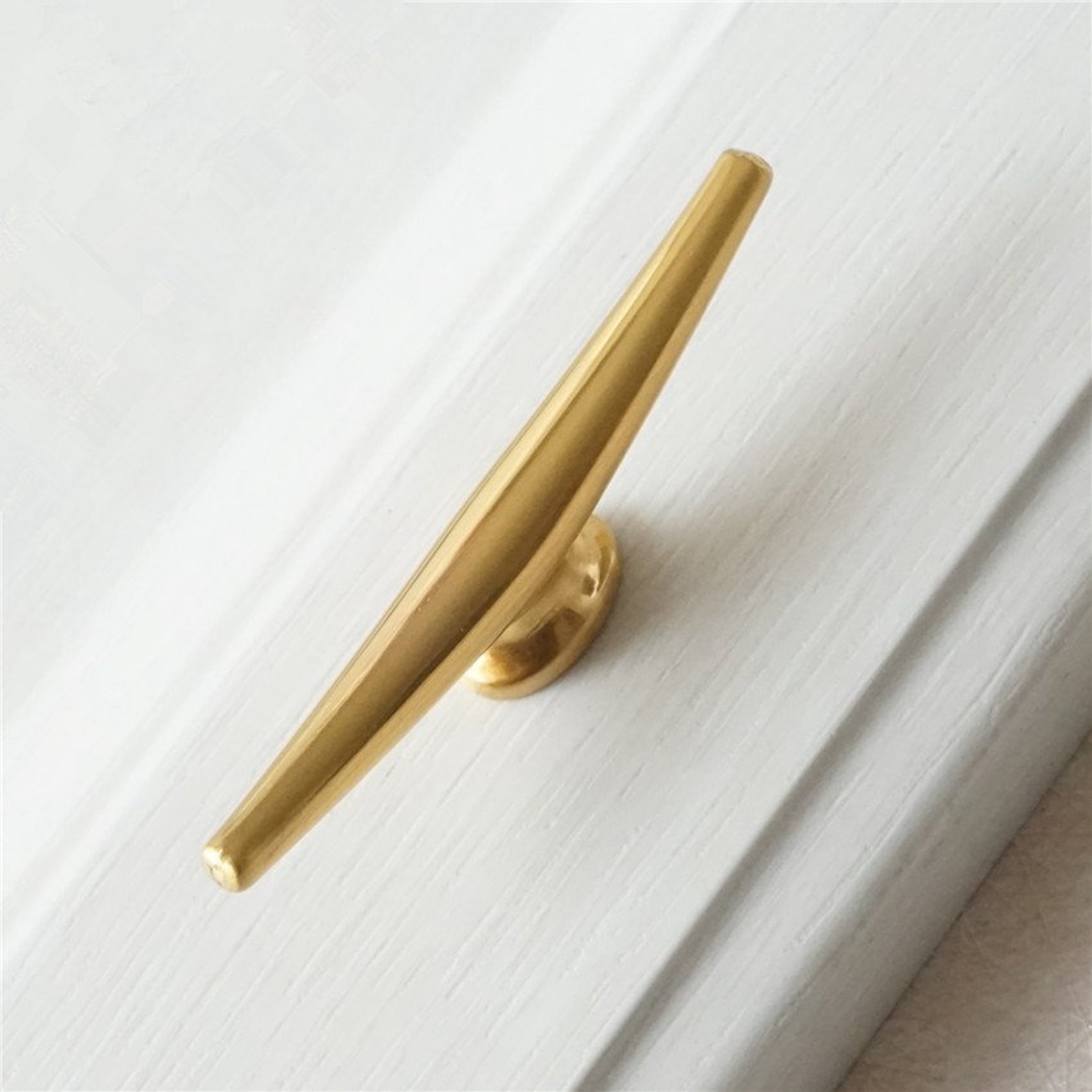 3.75 Shiny Gold Dresser Drawer Pulls Handles Black T - Etsy