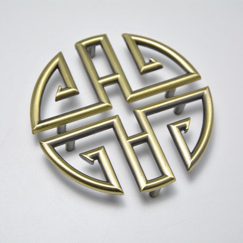 Antique Bronze Asian Cabinet Door Pulls Vintage Kitchen Drawer - Etsy